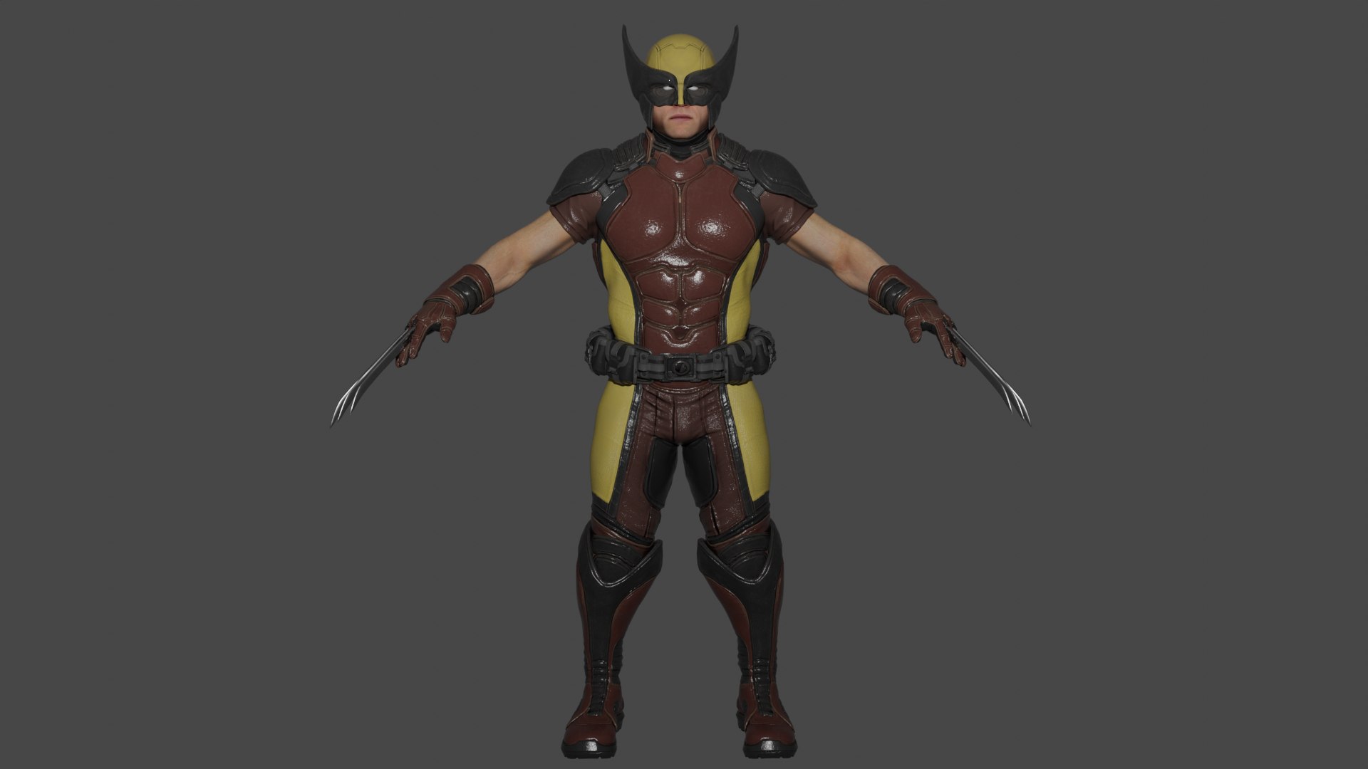 3D Wolverine Classic Suit Model - TurboSquid 2268832