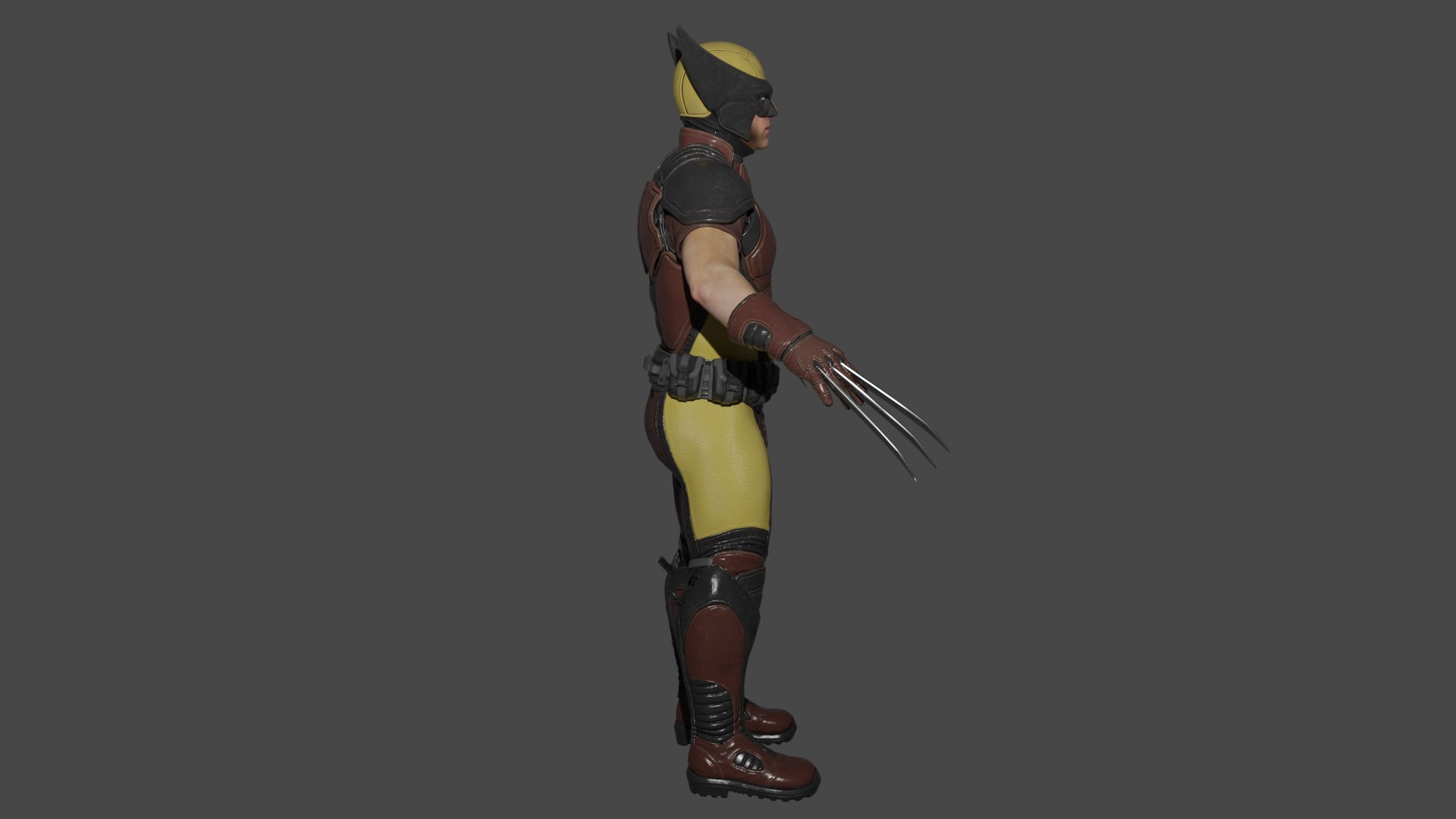3D Wolverine Classic Suit Model - TurboSquid 2268832