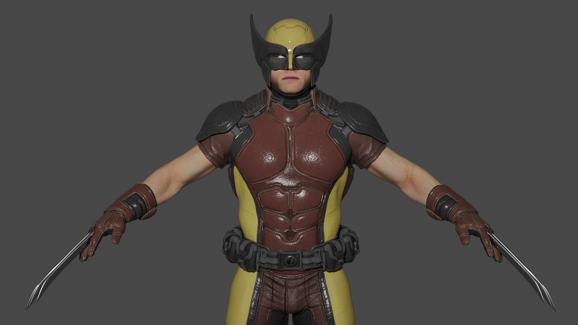 3D Wolverine Classic Suit Model - TurboSquid 2268832