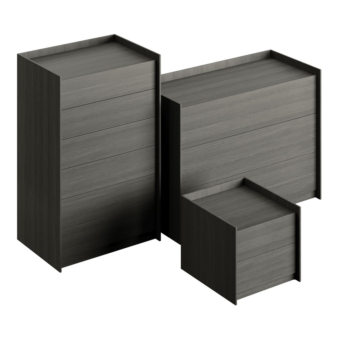 3D Laskasas Endy Tallboy Chest of Drawers model - TurboSquid 1941232