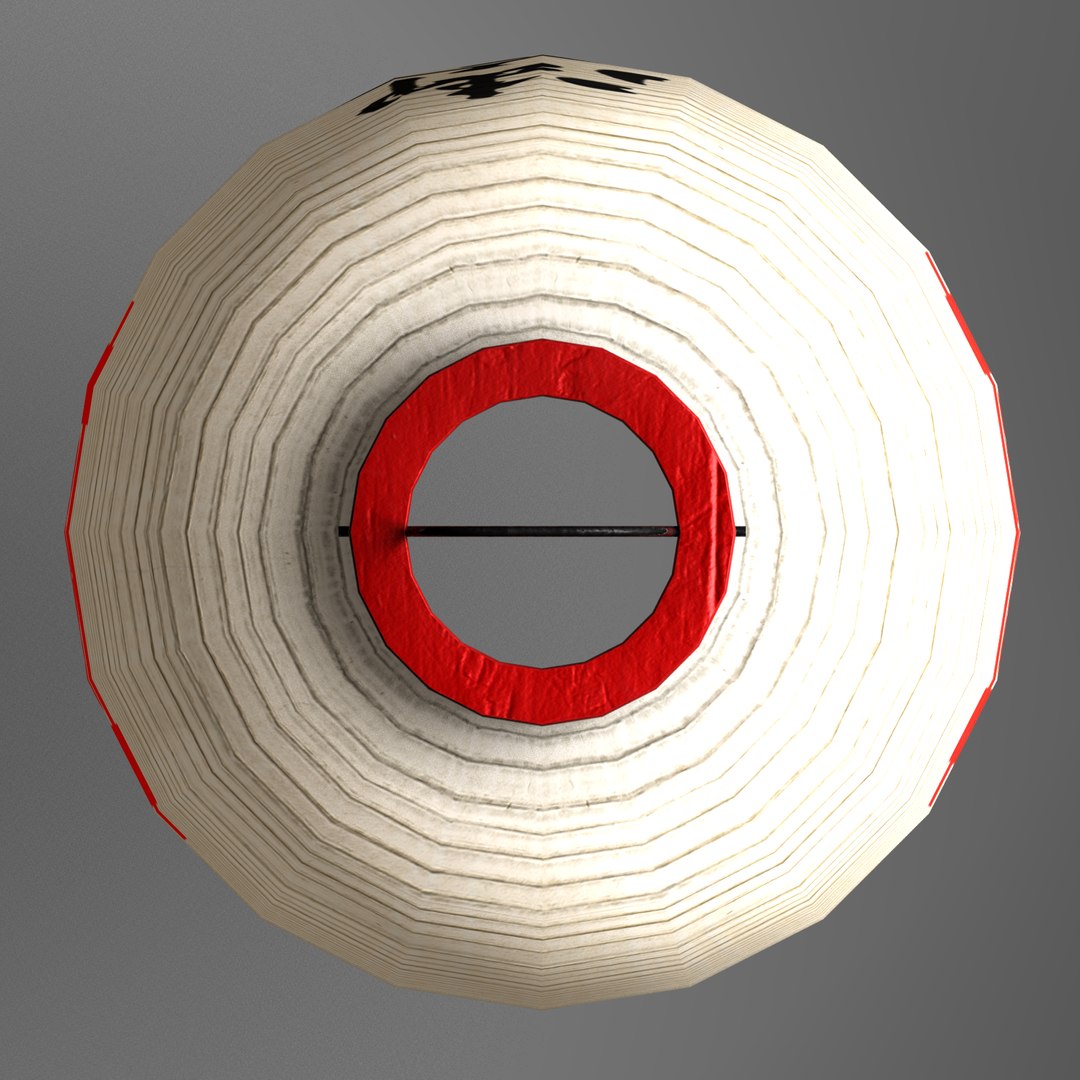 Japanese Paper Lantern Obj