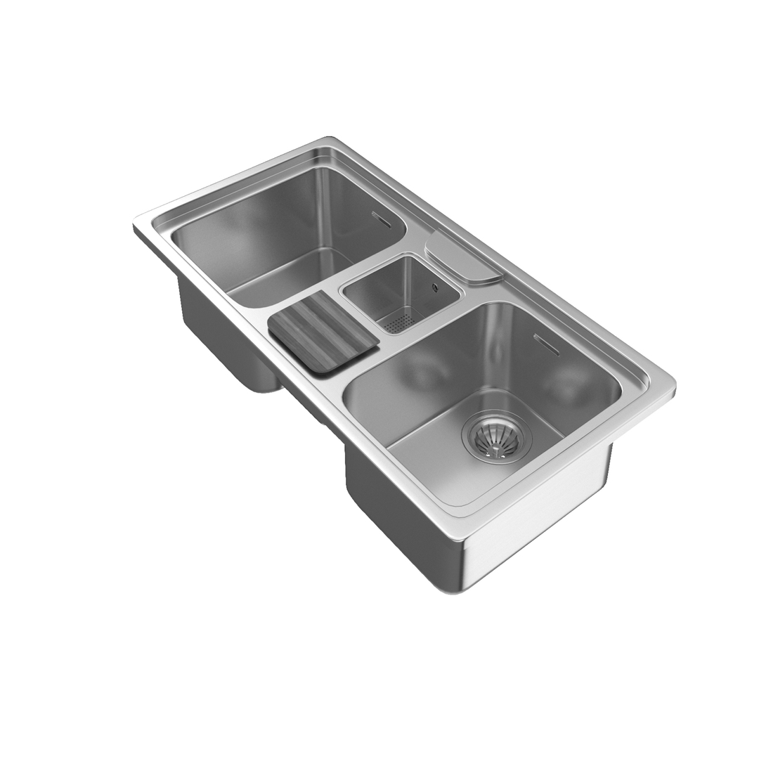 3D Alpes-Inox Kitchen Sink Collection Model - TurboSquid 1989957