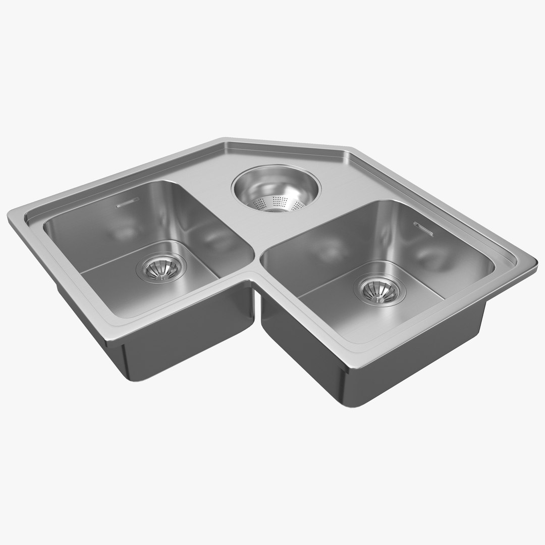 3D Alpes-Inox Kitchen Sink Collection Model - TurboSquid 1989957