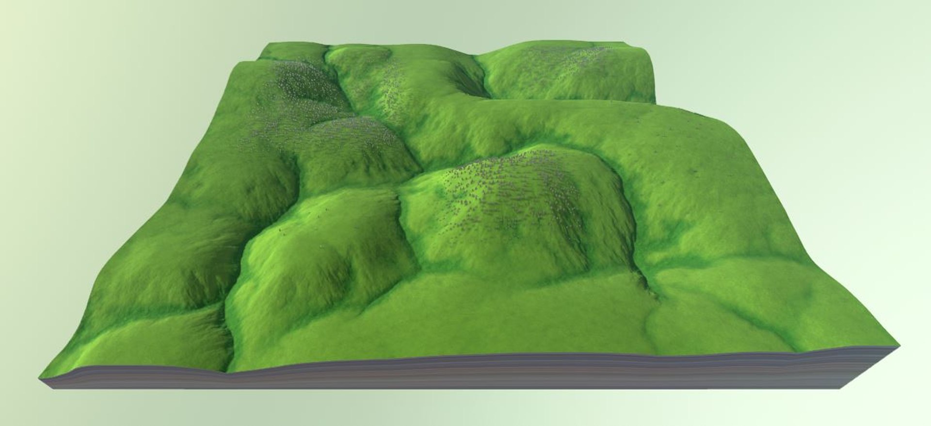Forest Meadow Landscape 3D Model - TurboSquid 1611976