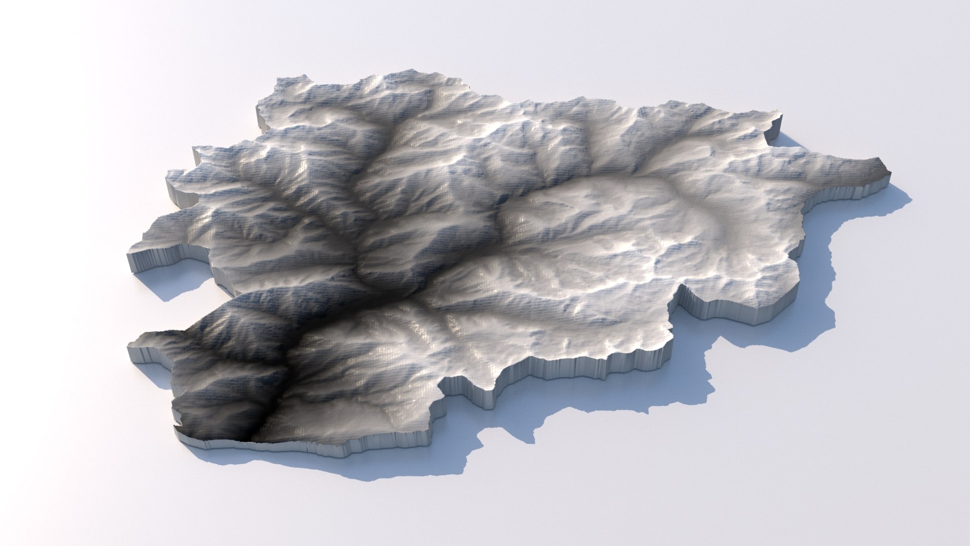 3D Andorra Terrain 3d Model - TurboSquid 2318938