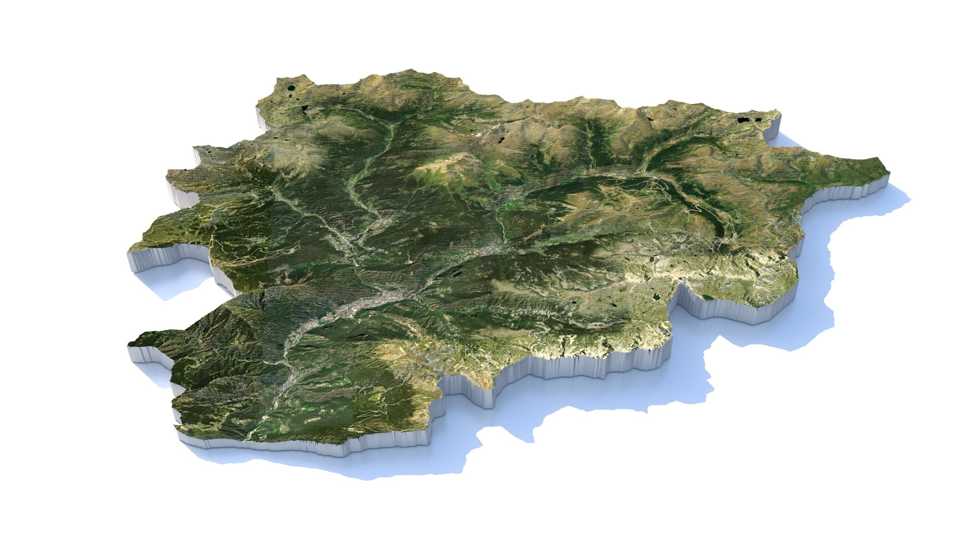 3D Andorra Terrain 3d Model - TurboSquid 2318938