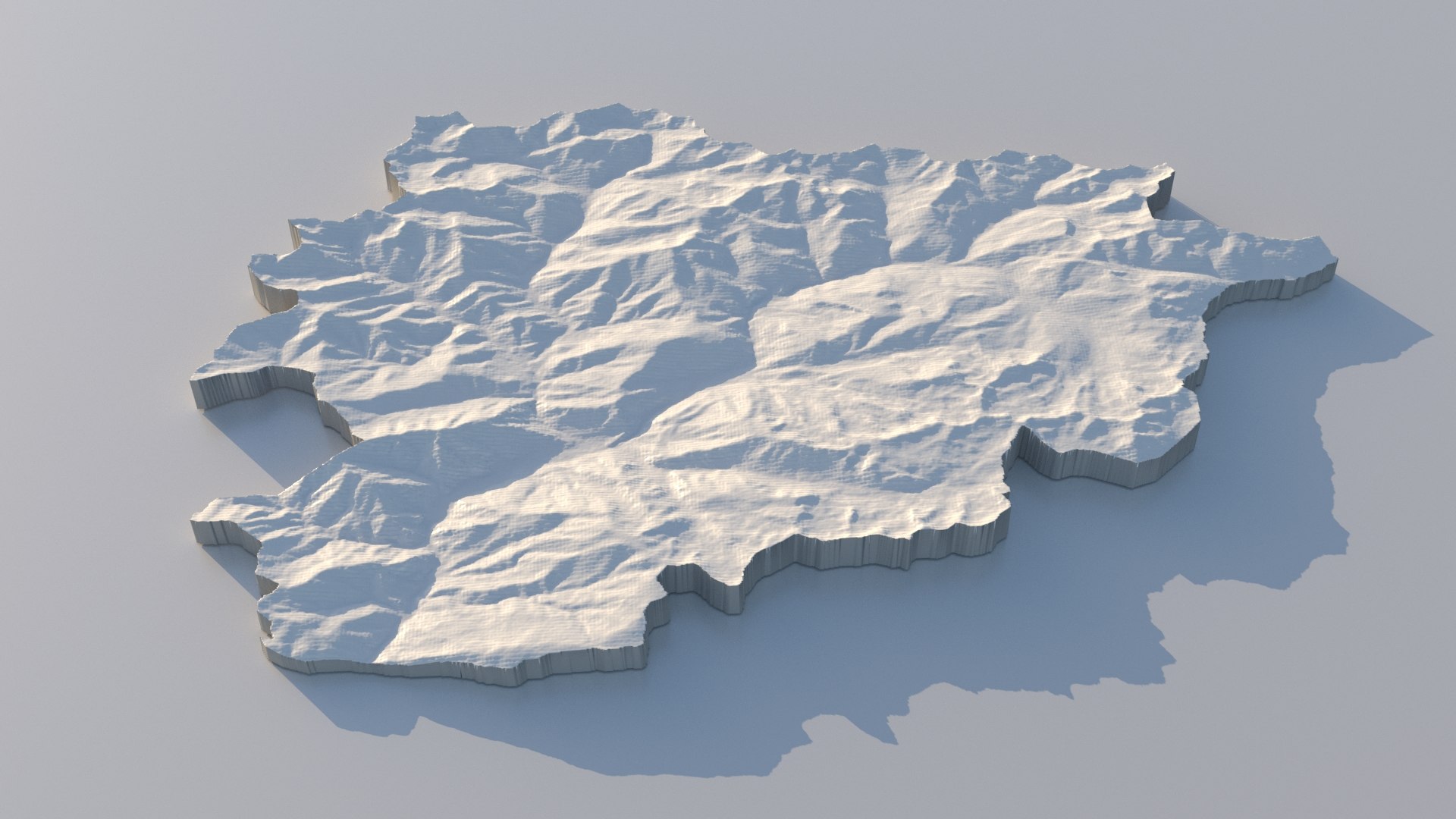 3D Andorra Terrain 3d Model - TurboSquid 2318938