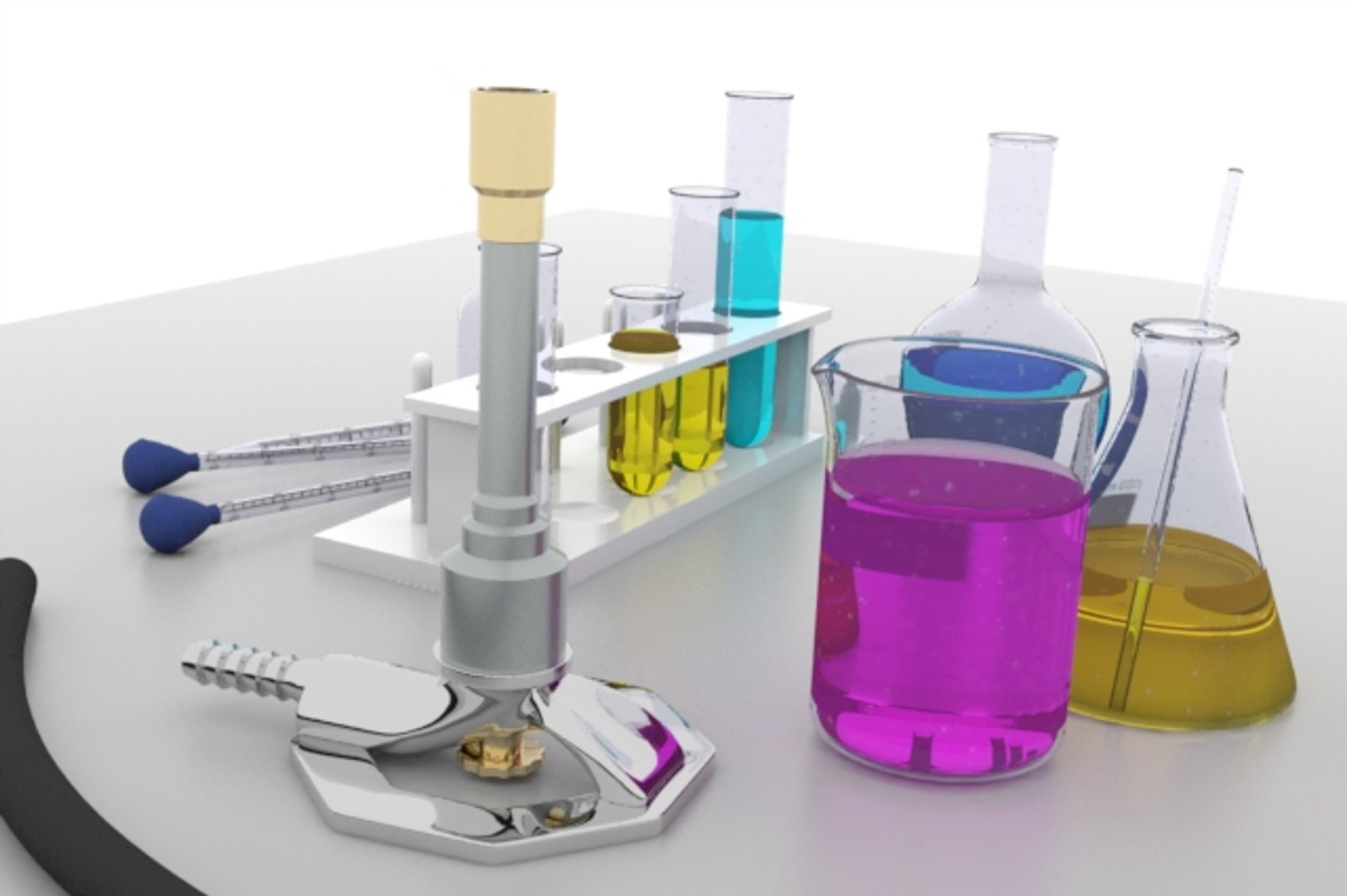 3d Model Chemistry Lab Equipment