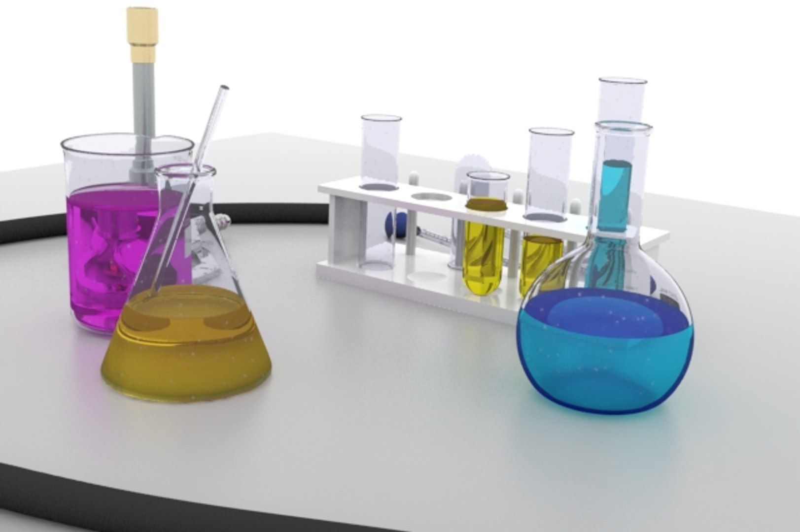 3d Model Chemistry Lab Equipment
