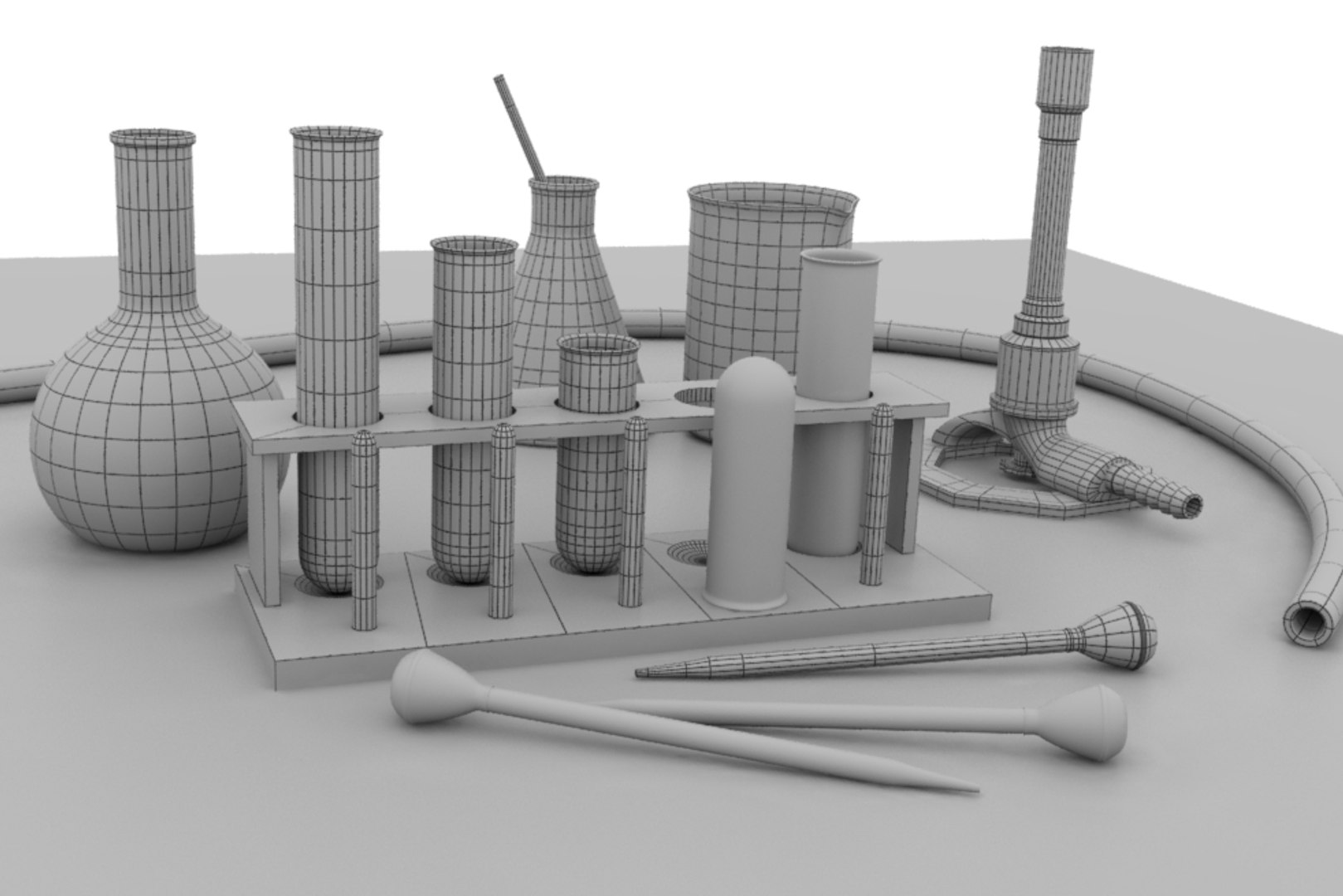3d Model Chemistry Lab Equipment
