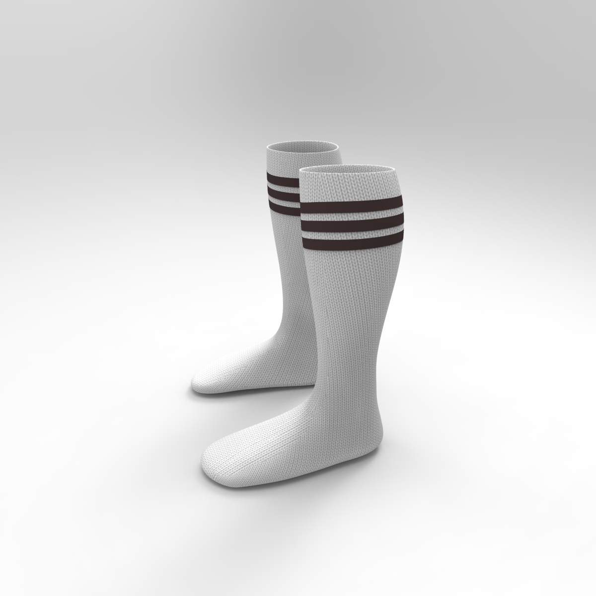 3d socks modelled model