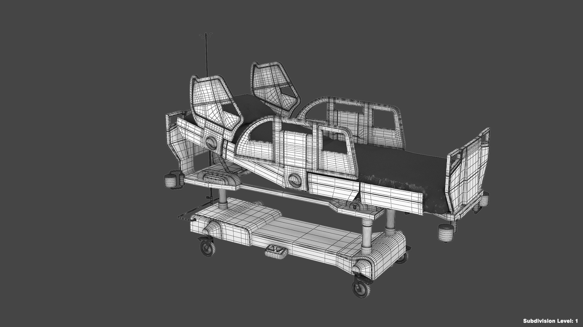 Medical bed 3D model - TurboSquid 1641714