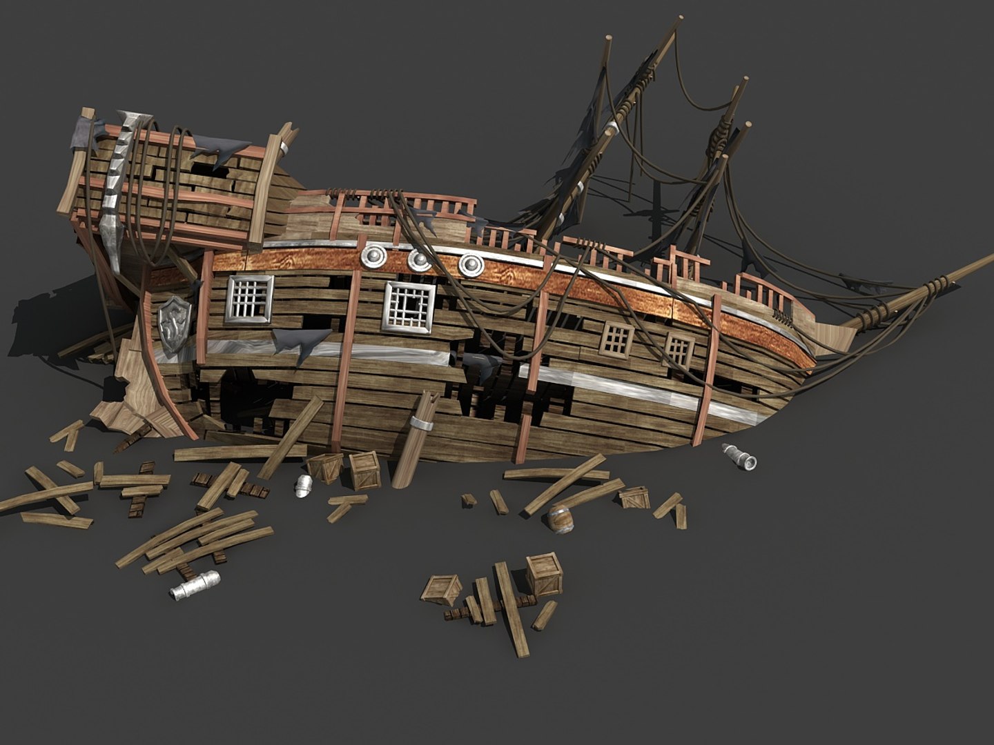 3D Wreckage Ship Shipwreck | 1146535 | TurboSquid