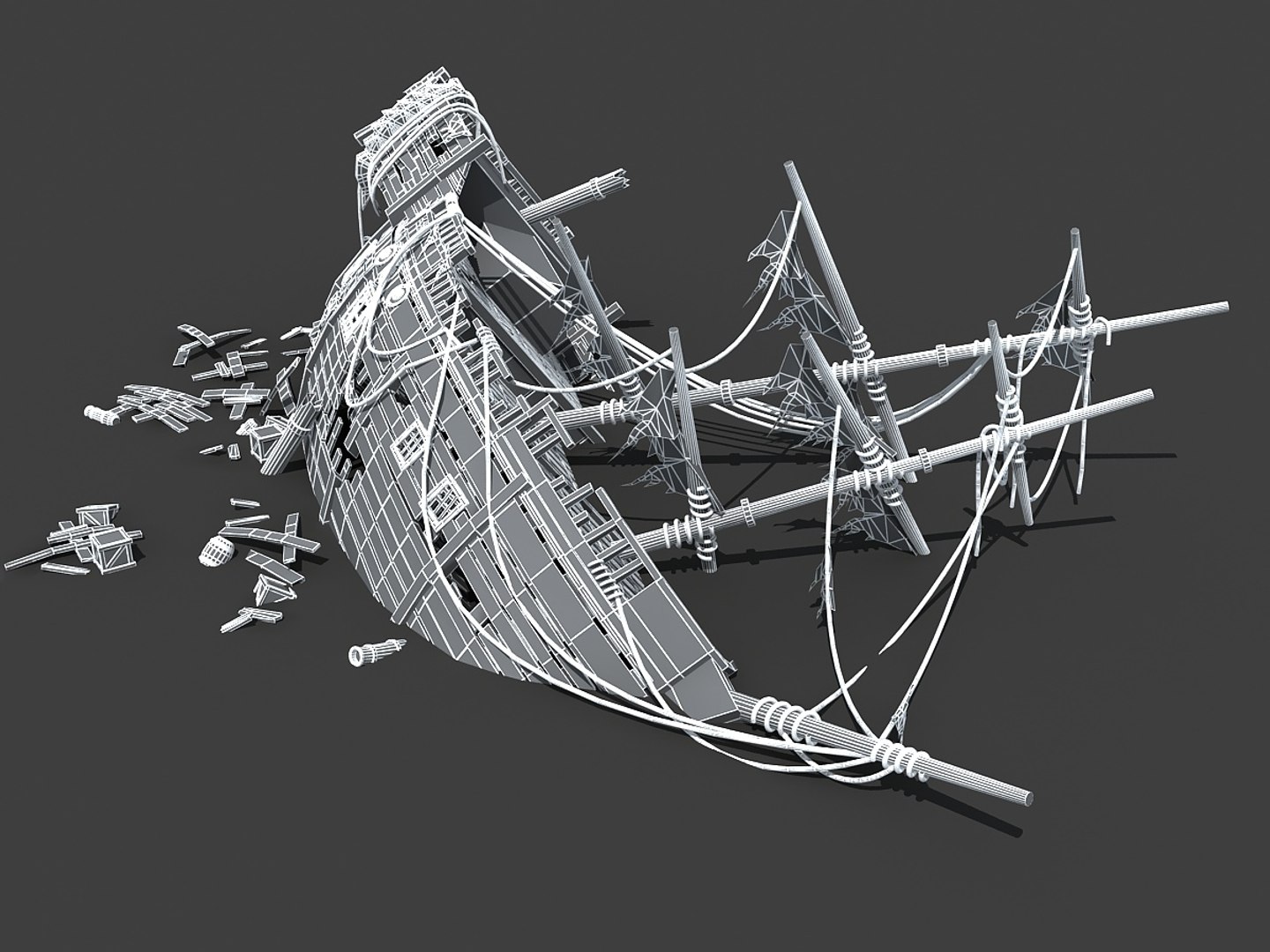 3D Wreckage Ship Shipwreck | 1146535 | TurboSquid