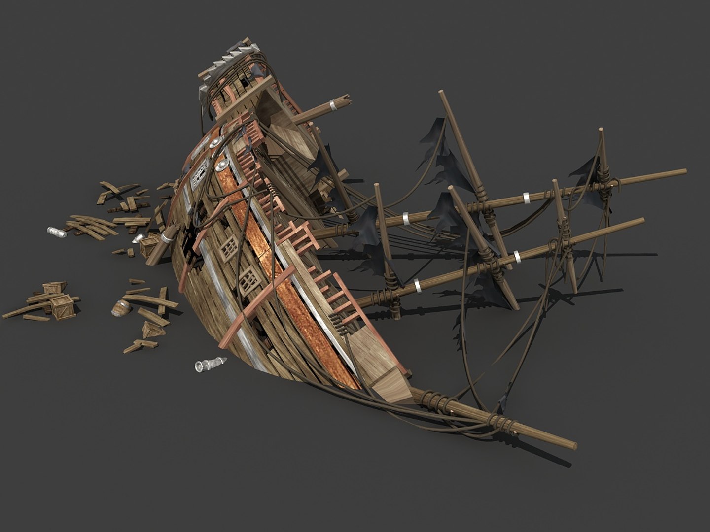3D Wreckage Ship Shipwreck | 1146535 | TurboSquid
