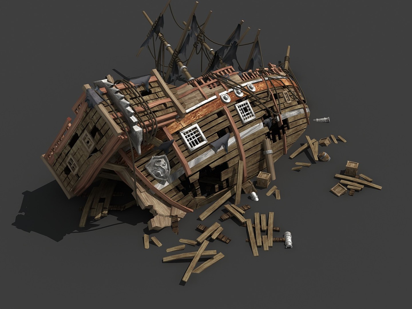 3D Wreckage Ship Shipwreck | 1146535 | TurboSquid