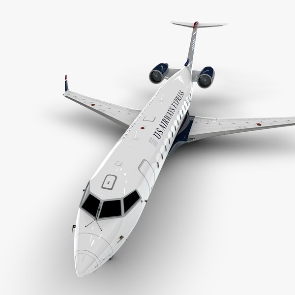 3D airways express bombardier crj model - TurboSquid 1655214