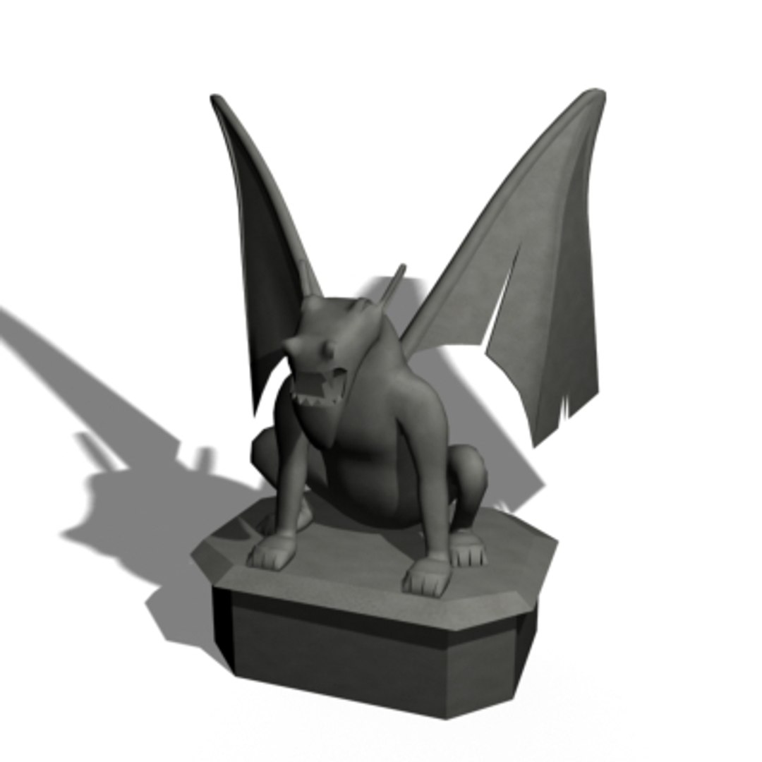 3d Gargoyle Character Games Model