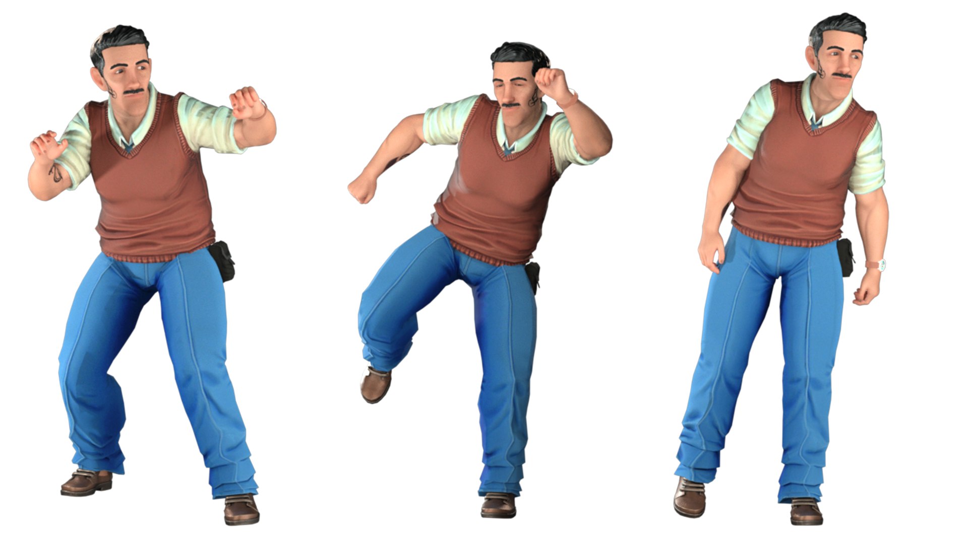 3D Cartoon Rigged Gentleman-Roy Character 3D Model - TurboSquid 2186698