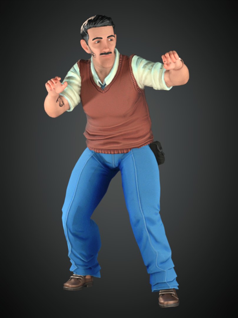 3D Cartoon Rigged Gentleman-Roy Character 3D Model - TurboSquid 2186698