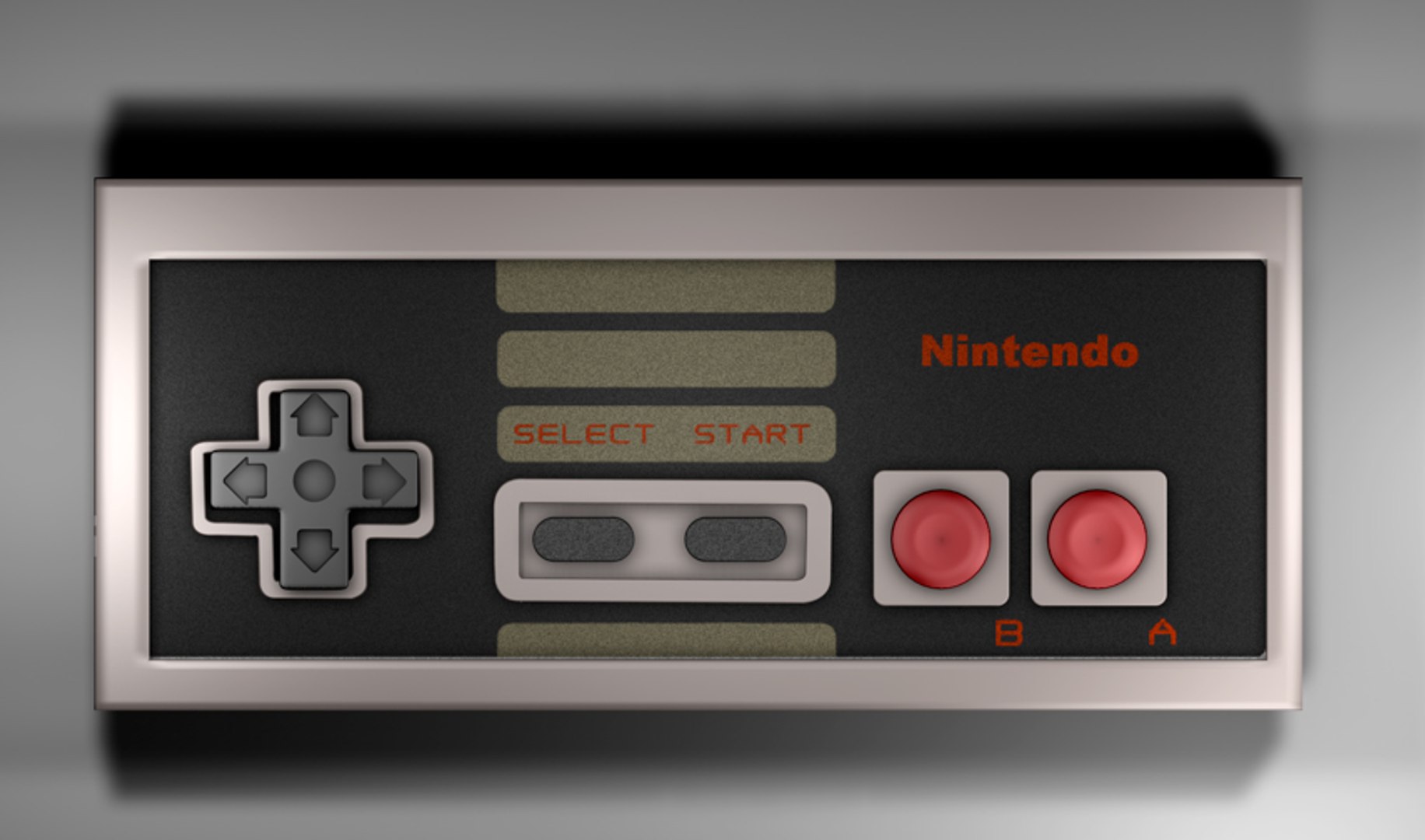 3d Model Of Controller Nes