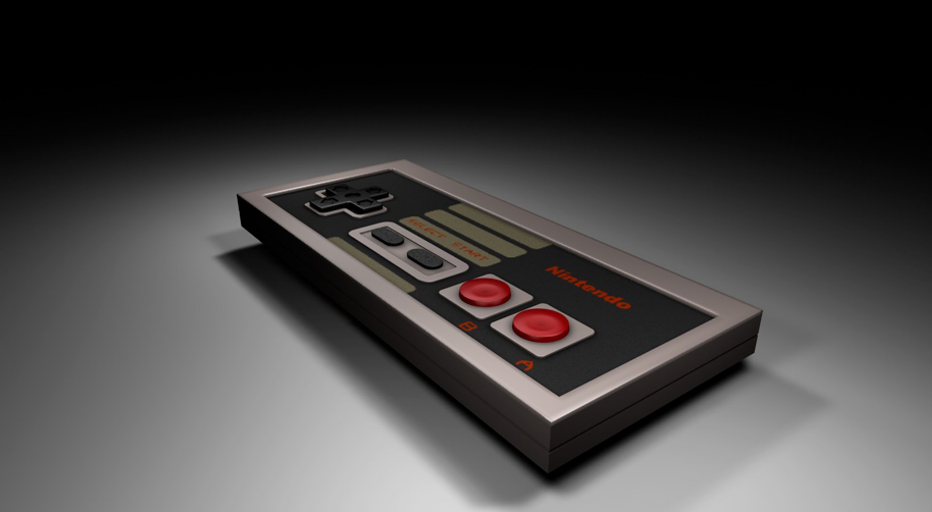 3d Model Of Controller Nes