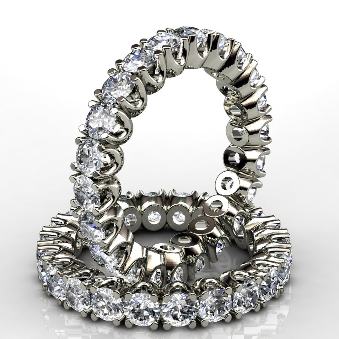 3d diamond ring model
