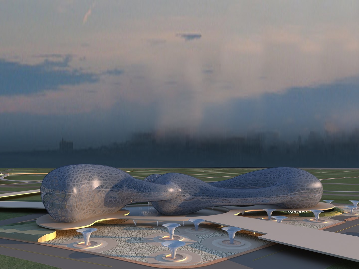 3D Futuristic Museum 2 - TurboSquid 1909861