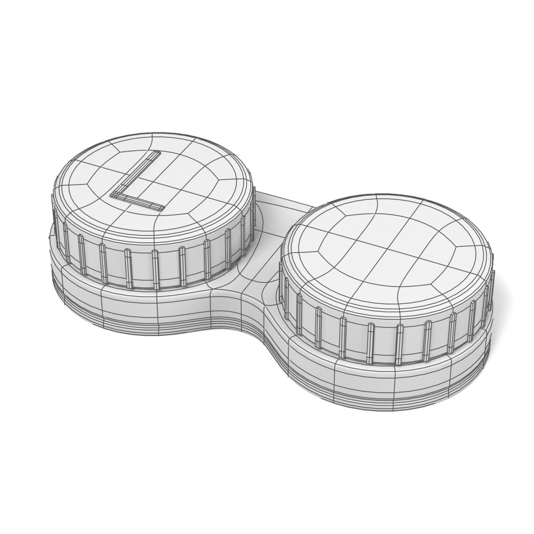 3d Contact Lenses Case Model