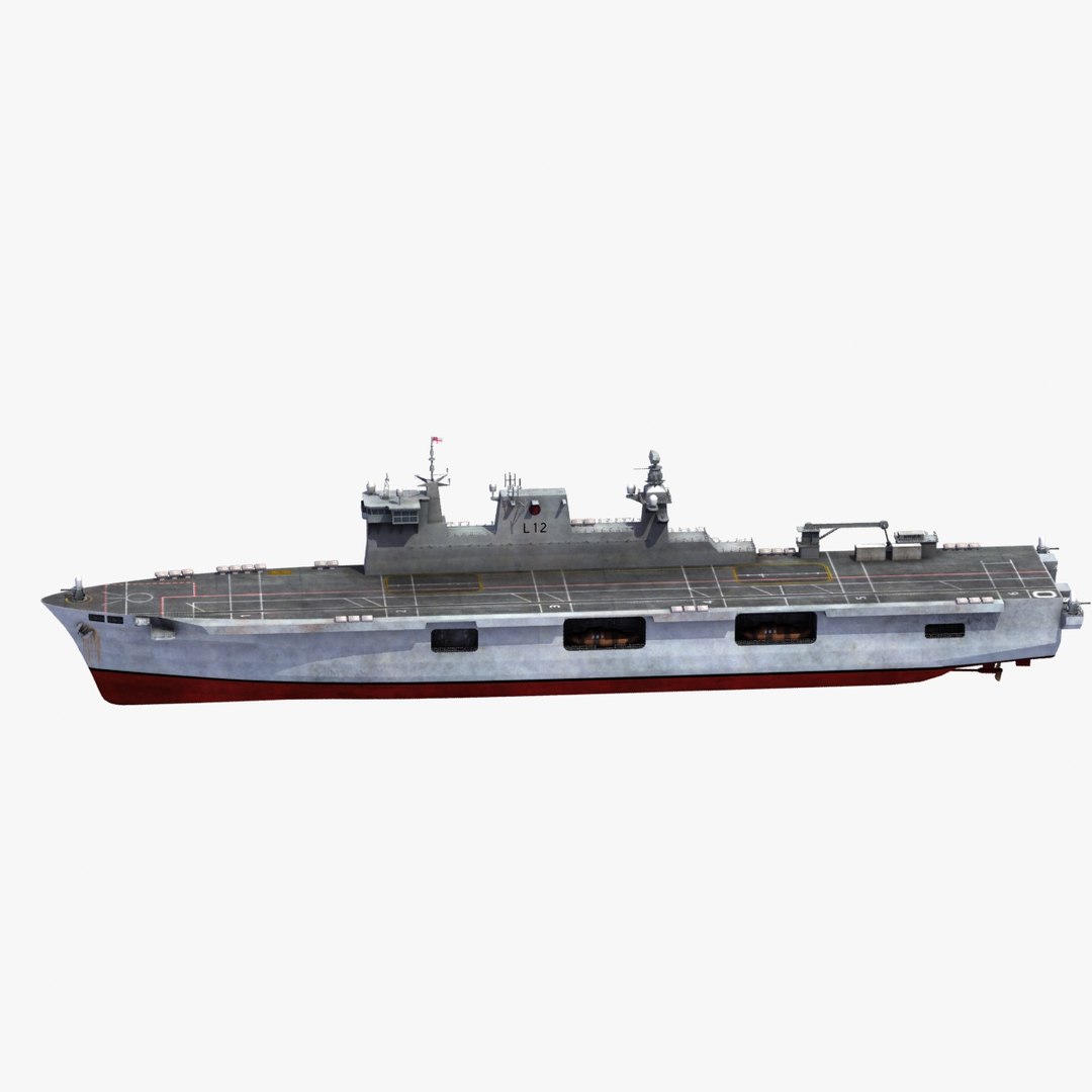 hms ocean l12 ship 3d max