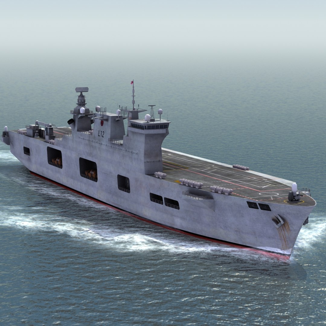 Hms Ocean L12 Ship 3d Max
