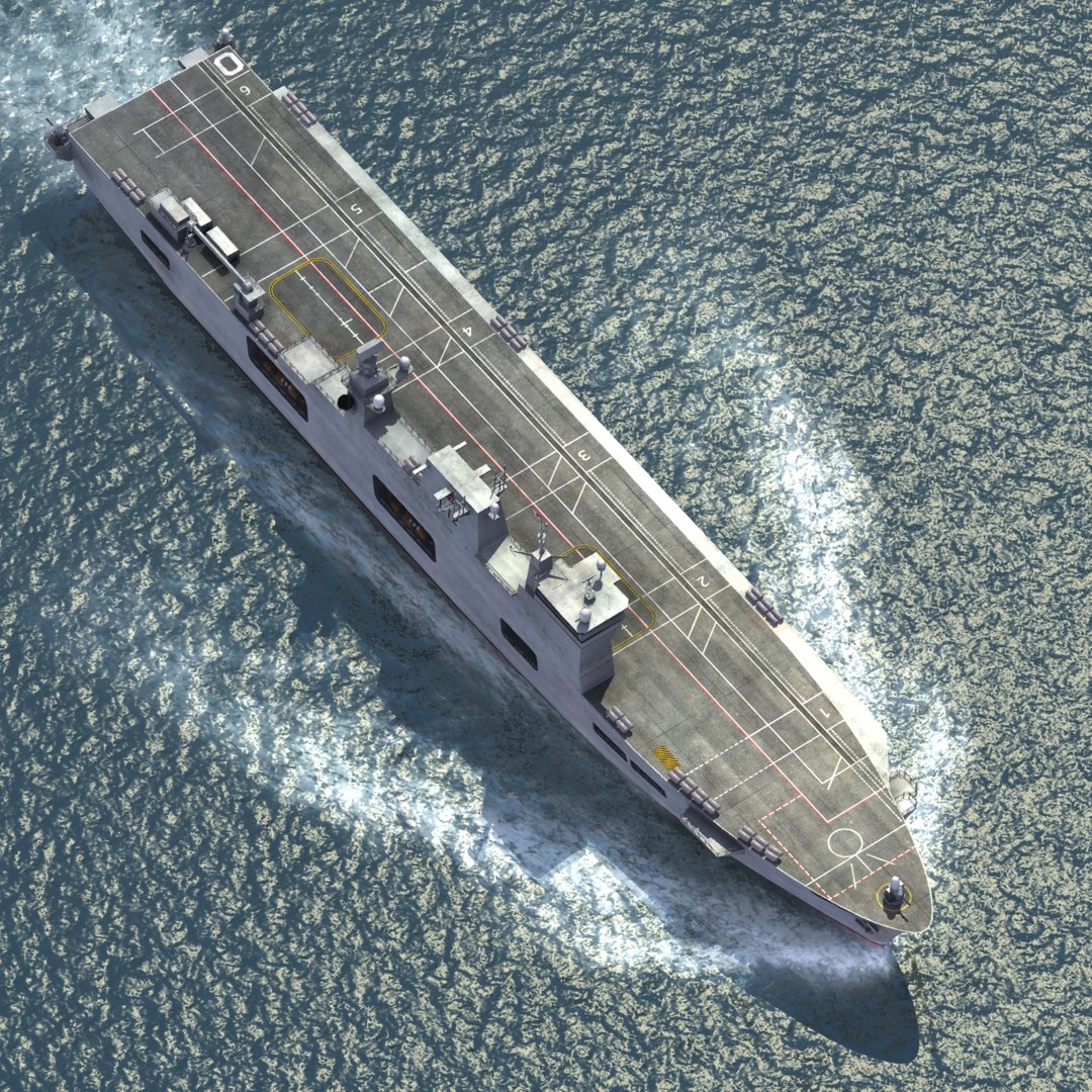 Hms Ocean L12 Ship 3d Max