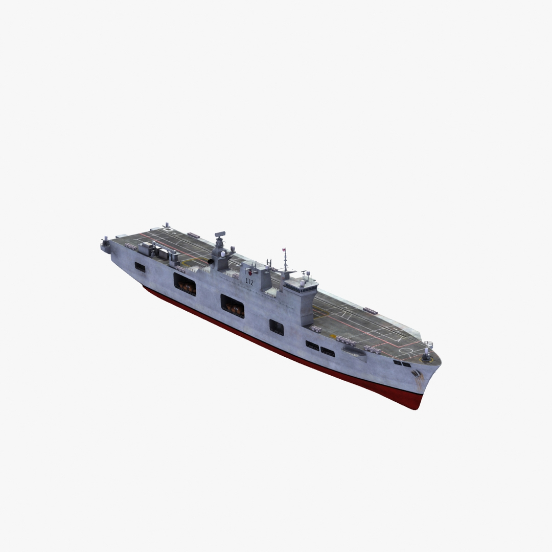 Hms Ocean L12 Ship 3d Max