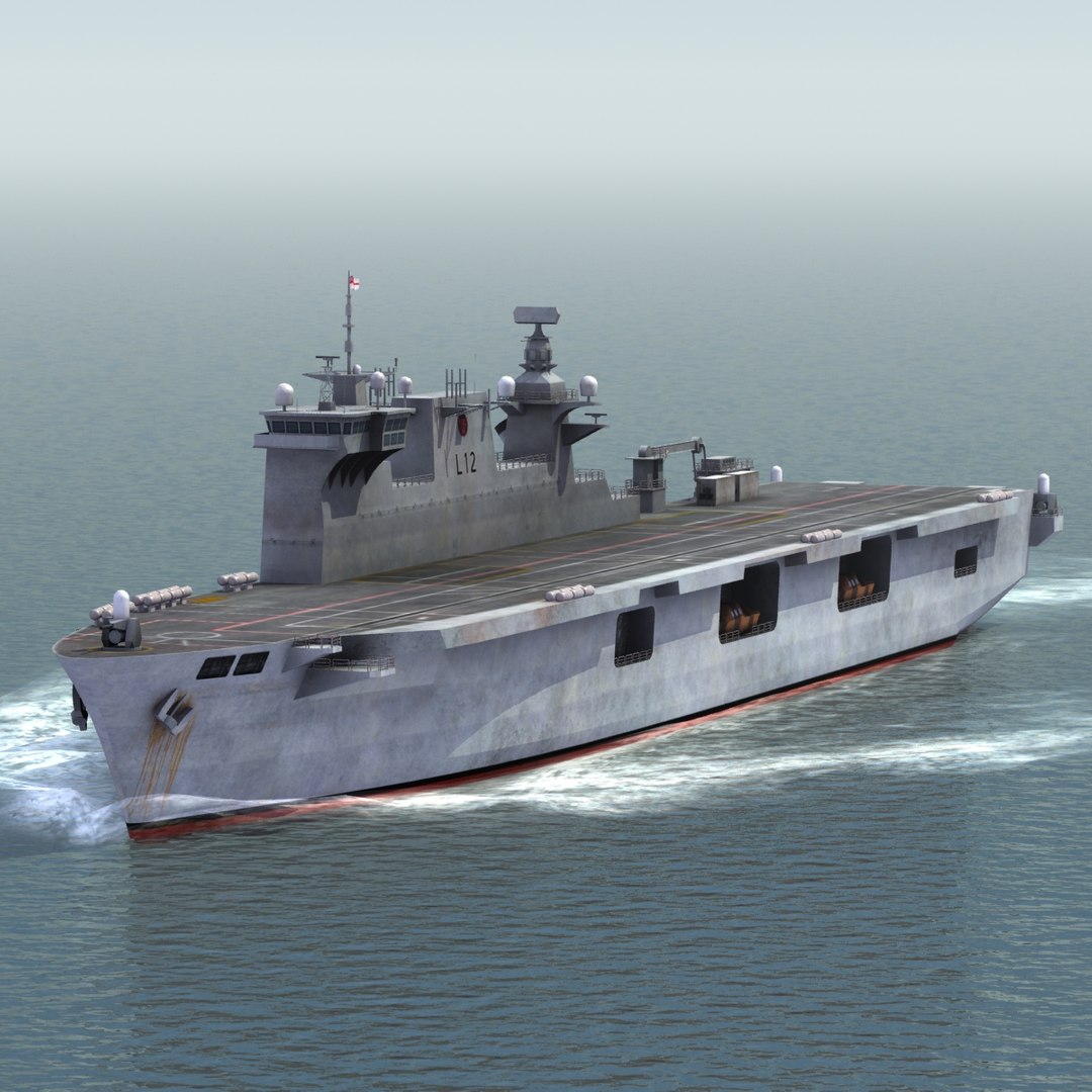 Hms Ocean L12 Ship 3d Max