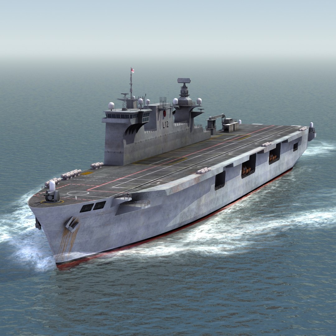 Hms Ocean L12 Ship 3d Max