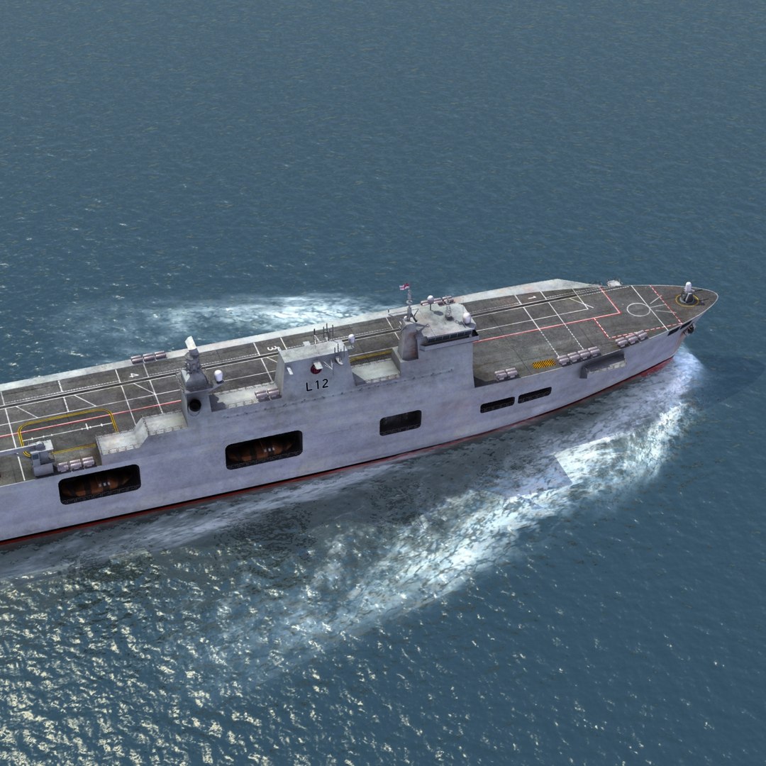 Hms Ocean L12 Ship 3d Max