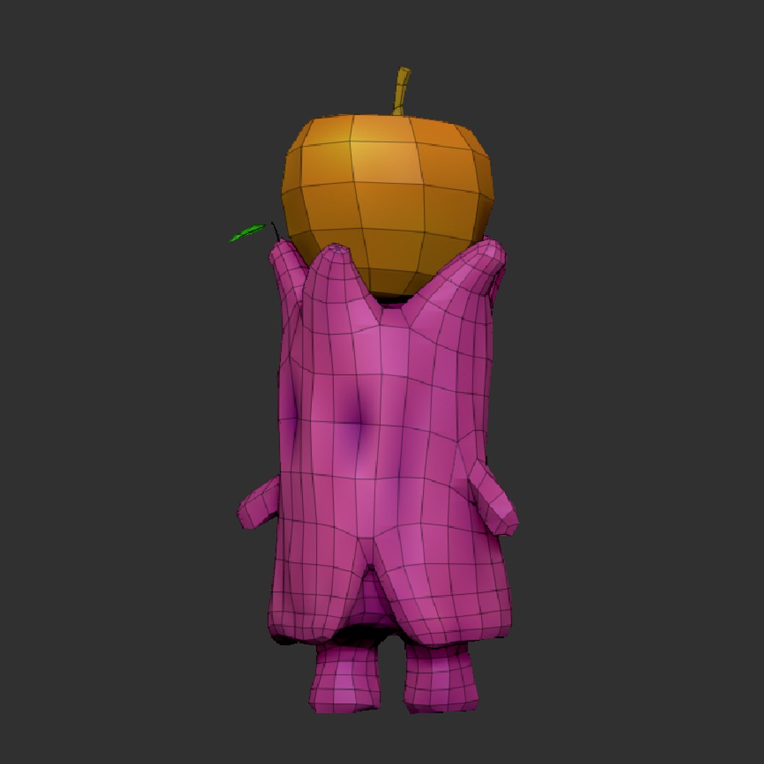 3D apple tree character games model - TurboSquid 1331363