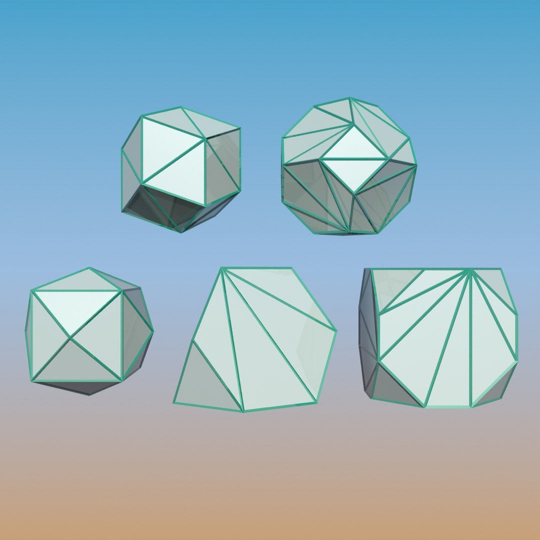 3d Geometric Shape Pack Model
