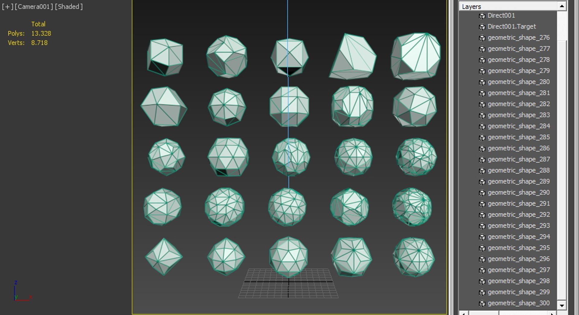 3d Geometric Shape Pack Model