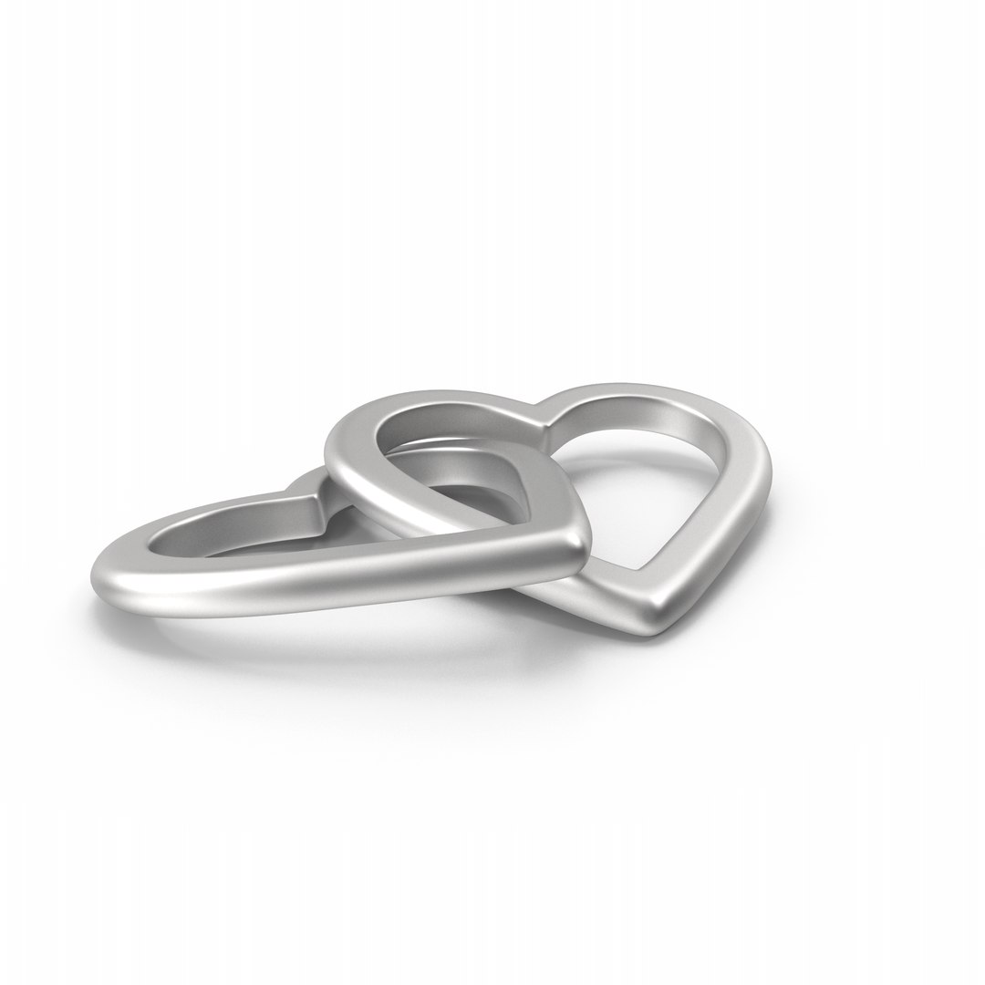 3D Love Symbol Silver - TurboSquid 2317293