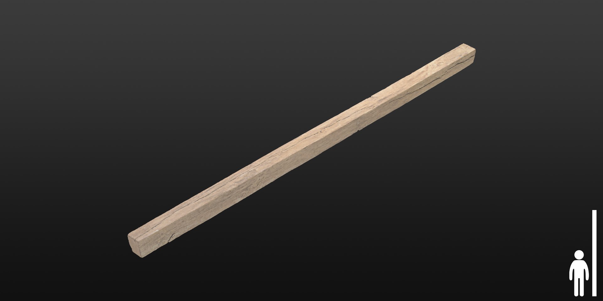 3D Scanned Wood Beam Model - TurboSquid 1567062