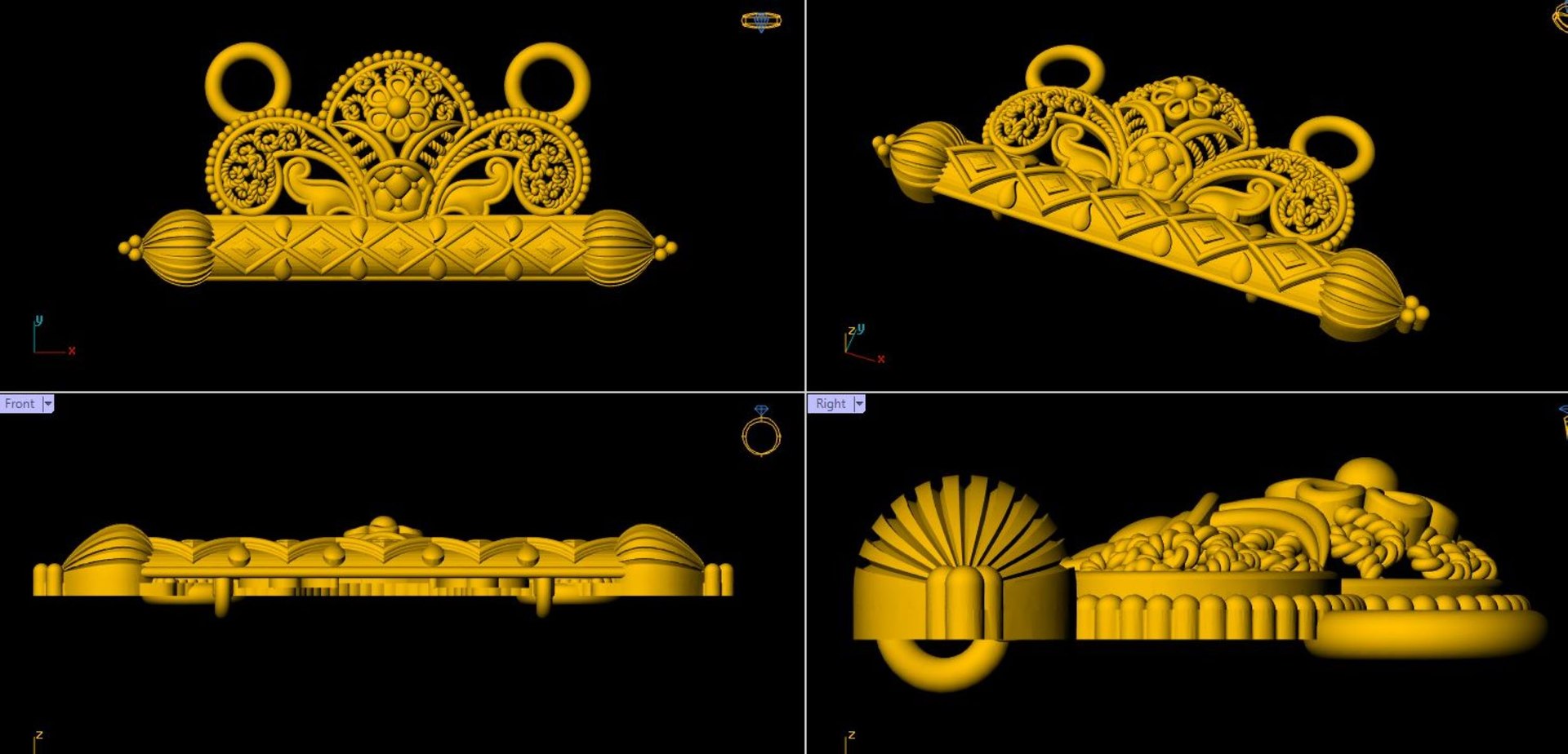 Designer Matt Pendant - 0102 3D Model - TurboSquid 2398656