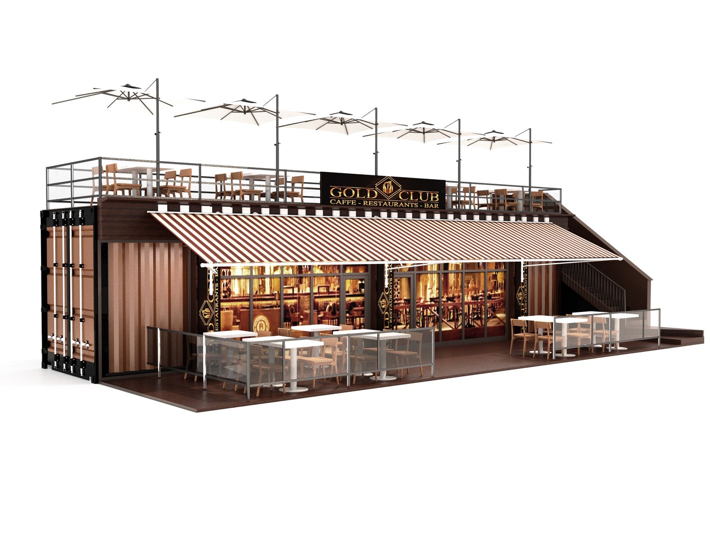 3D Model Coffee Pavilion - TurboSquid 1631613