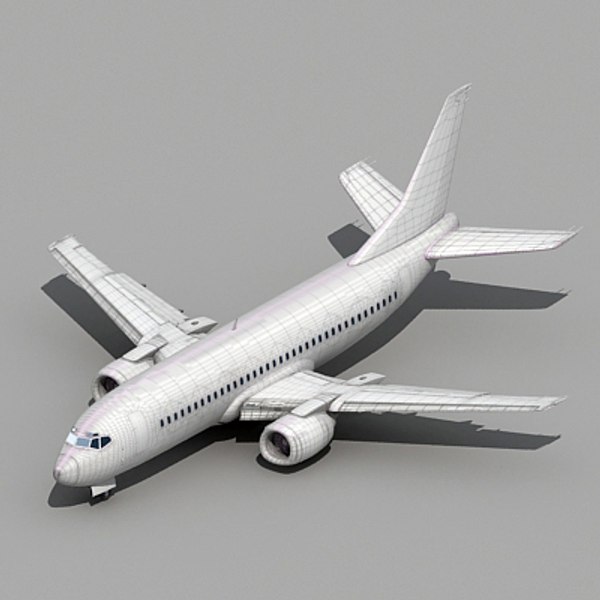 3d model 737-300 plane