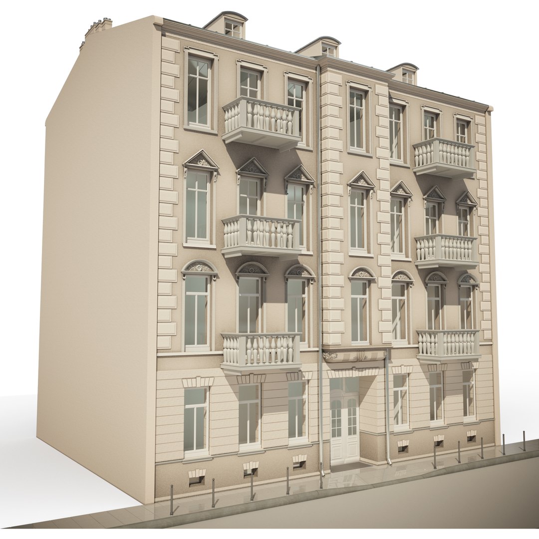 3D Tenement House - TurboSquid 1167686