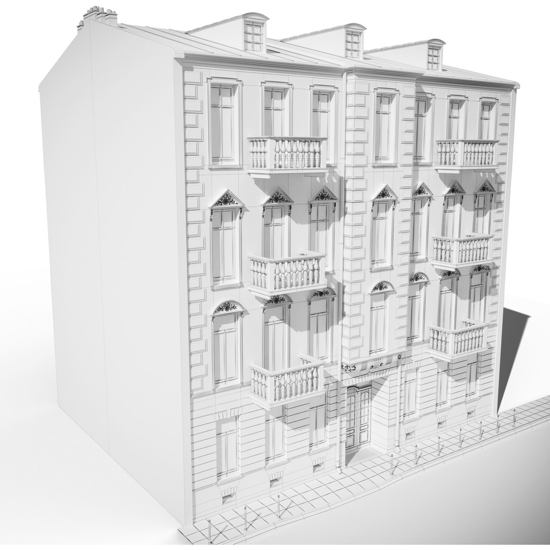 3D Tenement House - TurboSquid 1167686