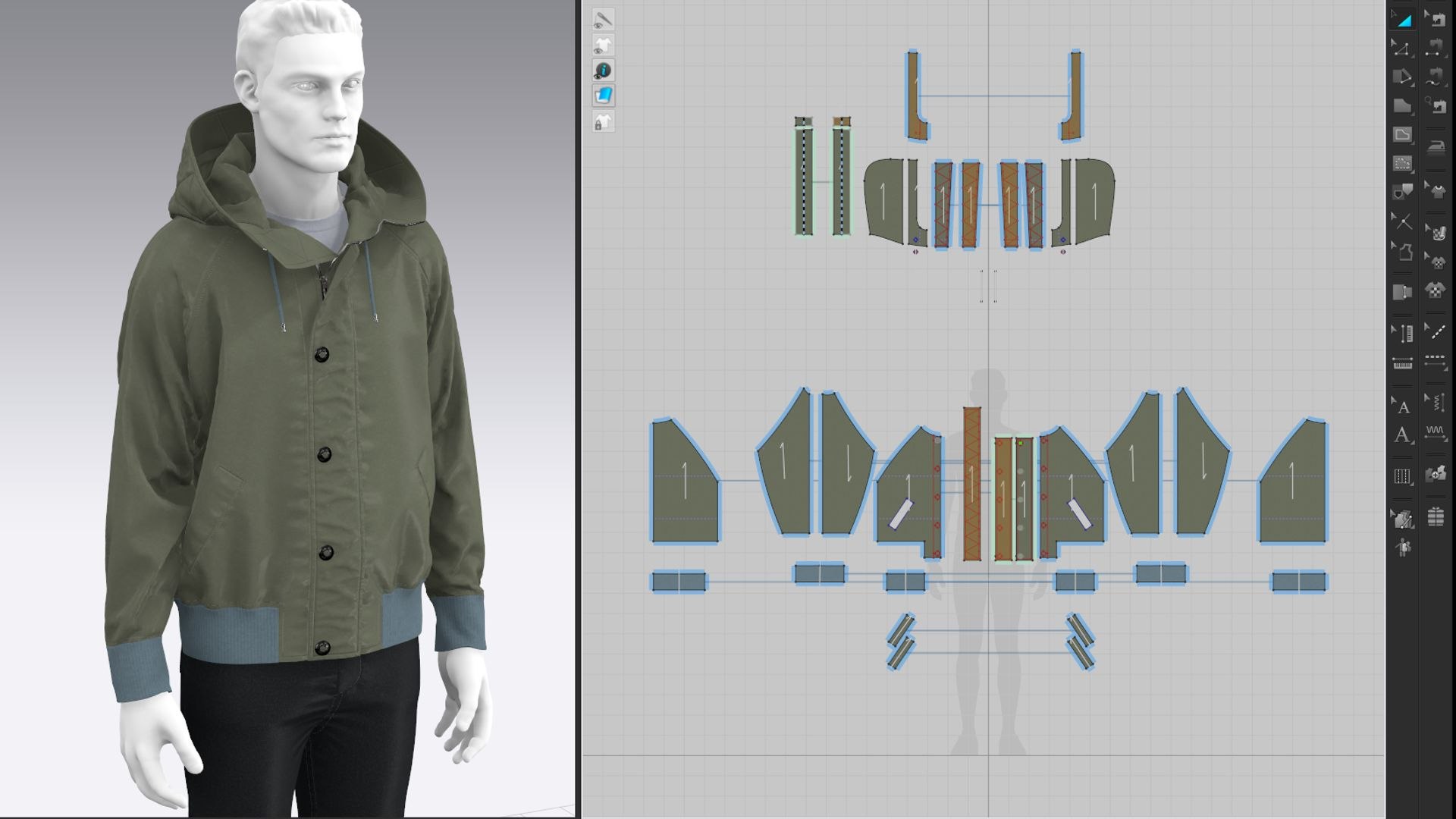 3D Hooded Bomber Jacket Outfit Model - TurboSquid 2187949