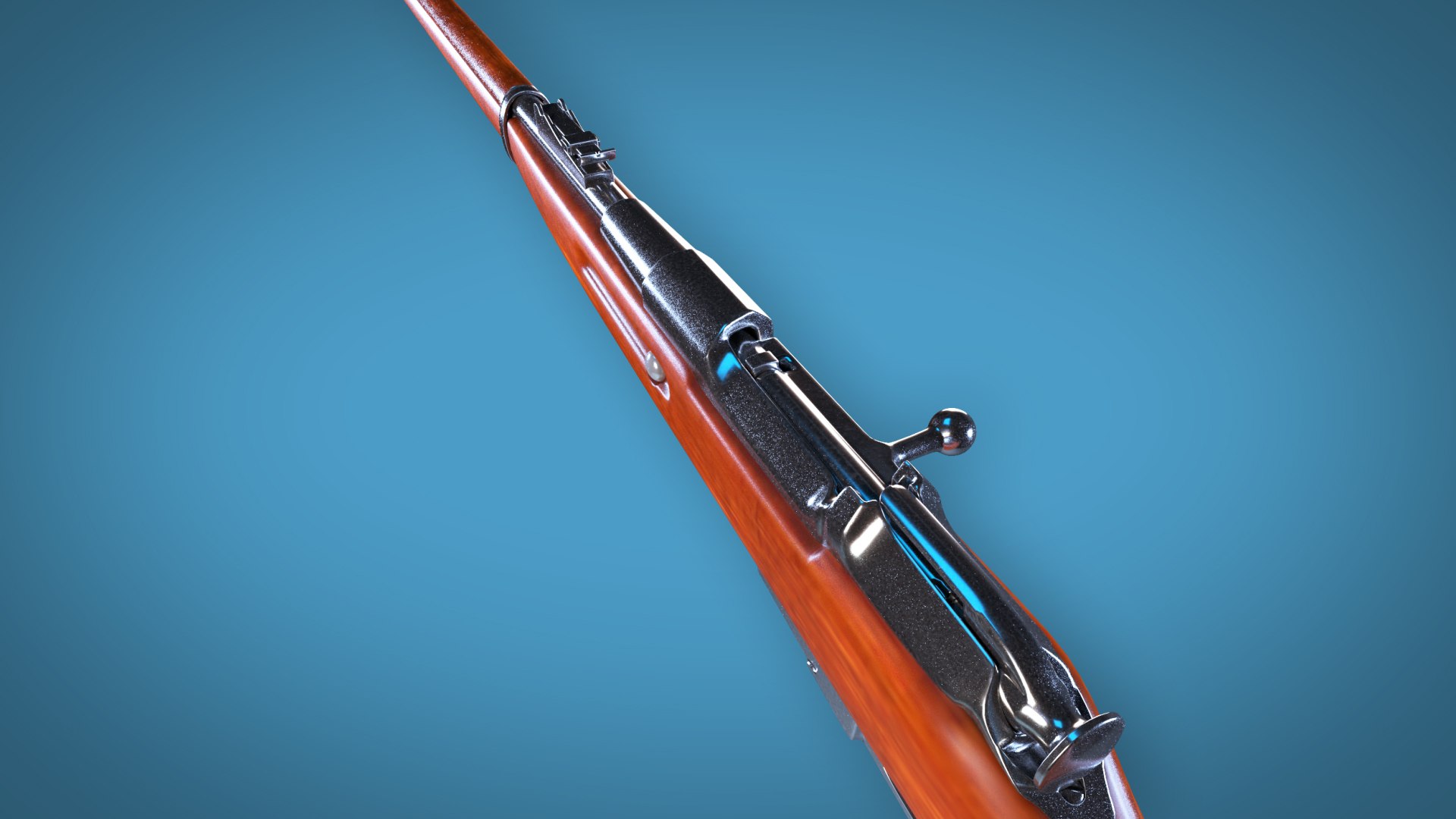 3D Mosin Nagant Bolt Action Rifle LowPoly Firearm Model - TurboSquid ...