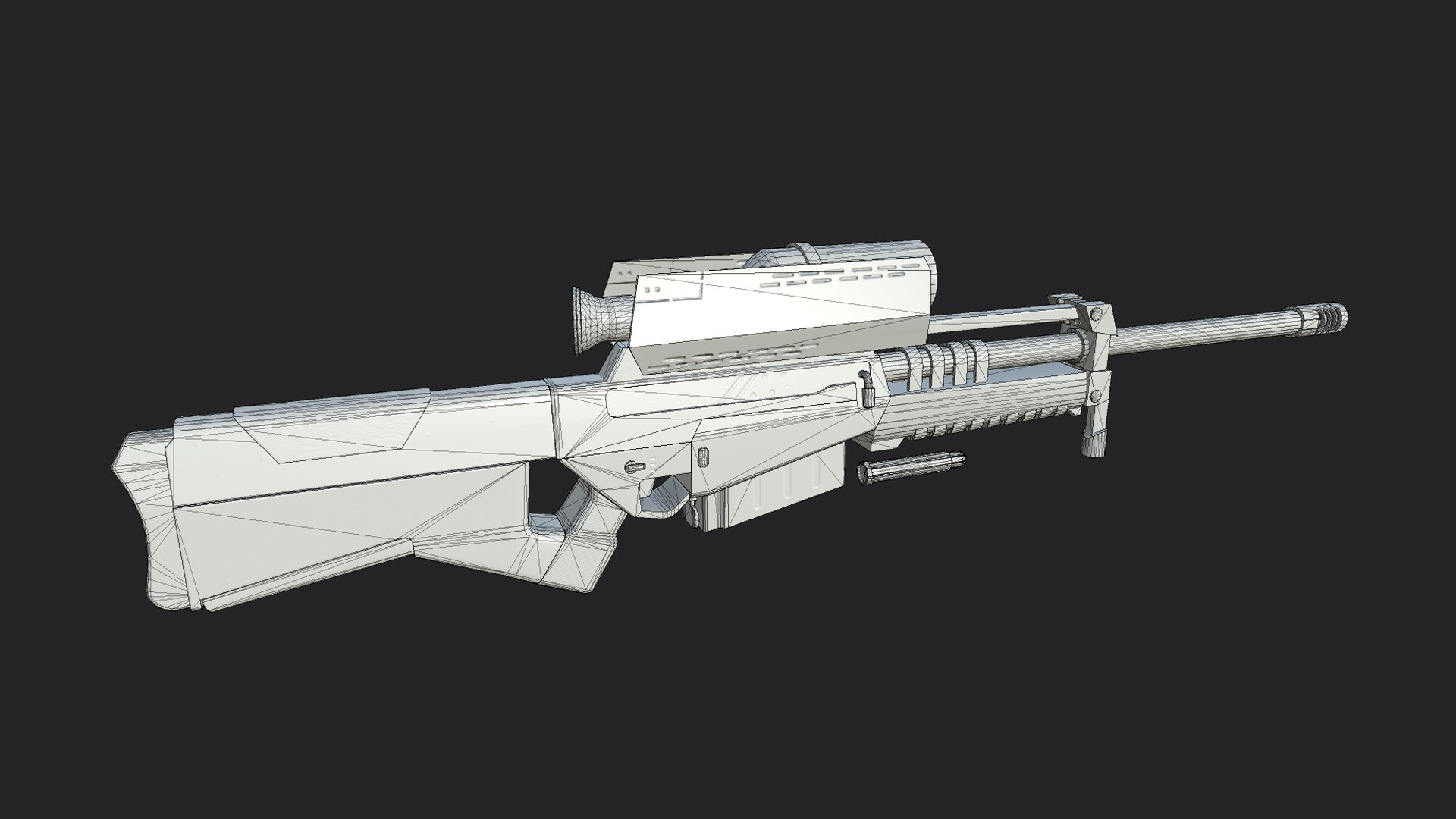 Combine Sniper Rifle From Half Life Model - TurboSquid 2068367