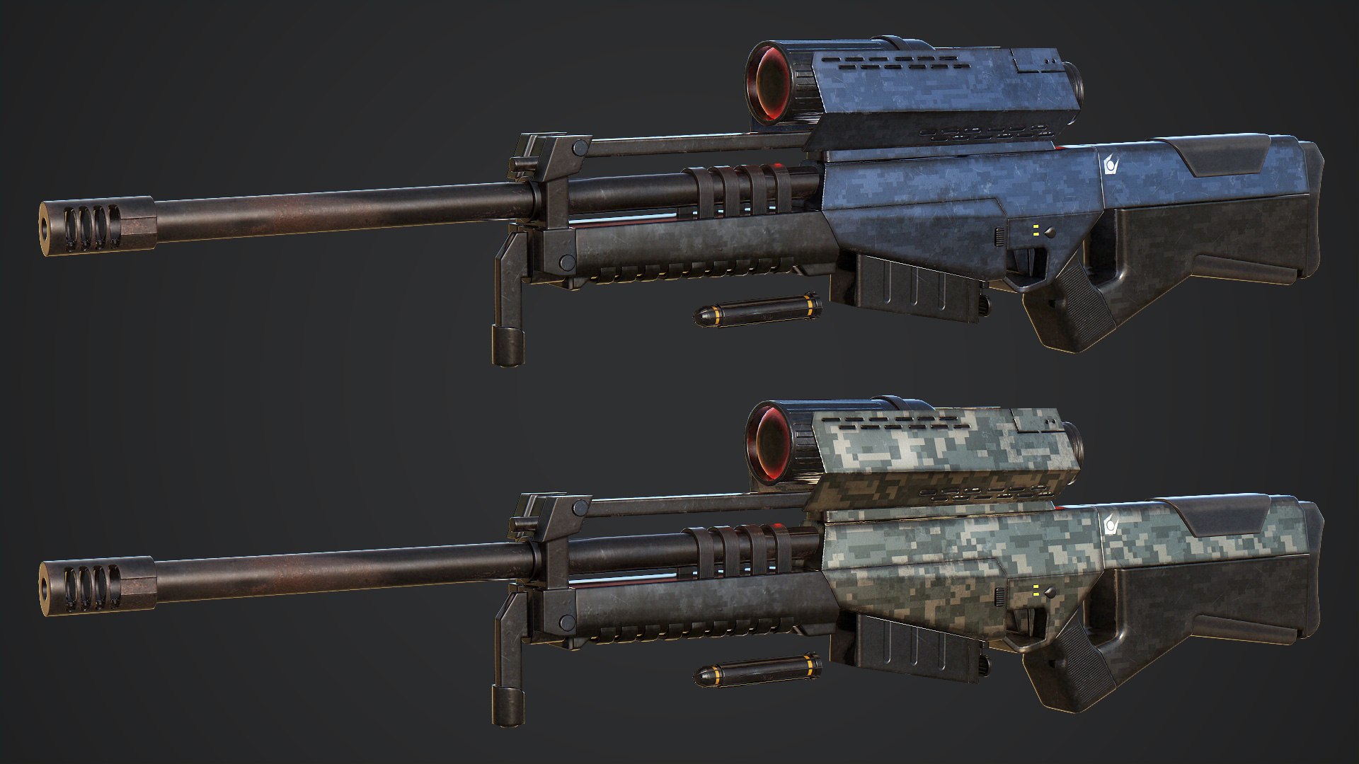Combine Sniper Rifle From Half Life Model - TurboSquid 2068367